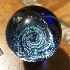 Galaxy Marble | Davenport Memorial Glass | Blown glass keepsakes with ashes