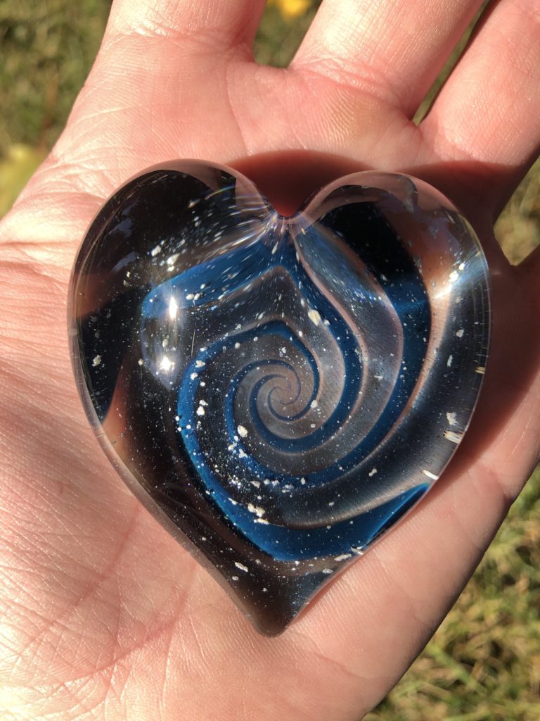 Triumphant Heart | Davenport Memorial Glass | Blown glass keepsakes ...